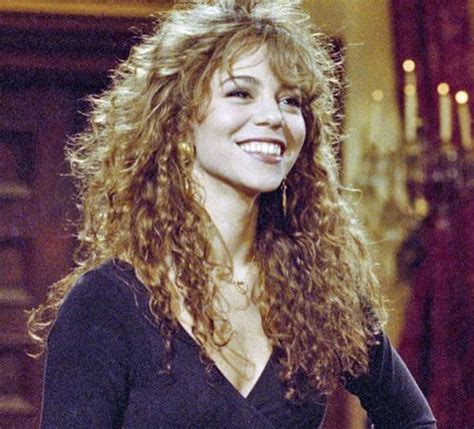 Mariah Carey And Patrick Swazye Snl 1990 Curly Hair Styles Mariah Carey Hair Hair Styles