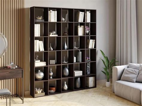 ᐉ Стеллаж на 30 ячеек для книг 2128х1776х290 мм Венге 192192 • Купить в Киеве Украине