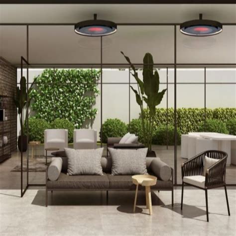 Bromic Eclipse Smart Heat Pendant 2900w Electric Patio Heater 28 Woodland Direct