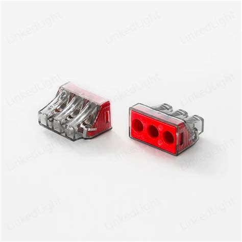 Pole Electrical Quick Fast Wiring Push In Screwless Connector For LED Lamps Connector And