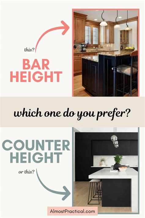 Kitchen Bar Counter Dimensions