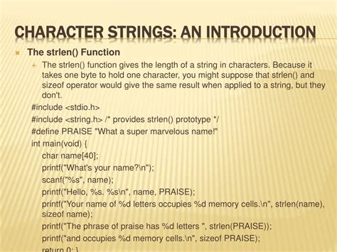 Ppt Character Strings And Formatted Inputoutput Powerpoint