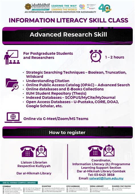 Library Skill Class Dar Al Hikmah Library Iium