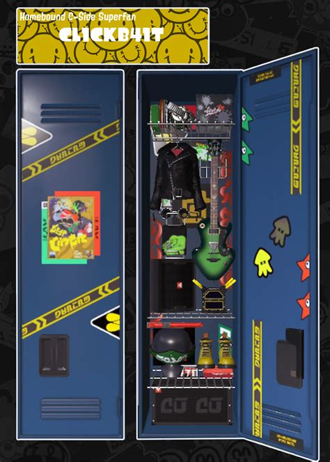 Splatoon 3 C Side Locker Theme In 2024 Splatoon Lockers Locker Designs