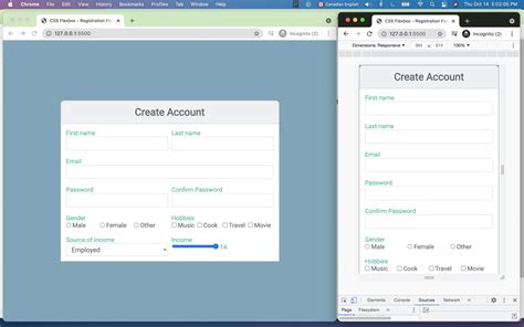 Css Flexbox Responsive Form Layout With Source Code