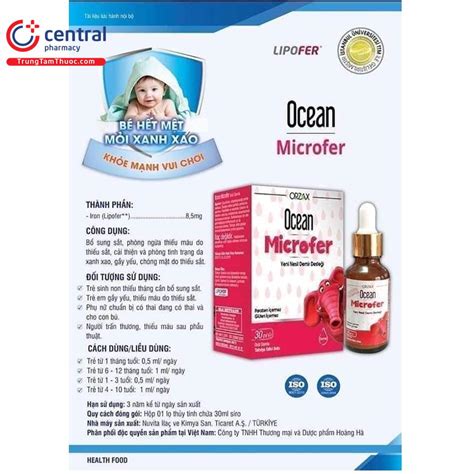 Ch Nh H Ng Thu C Ocean Microfer H Tr I U Tr Thi U M U