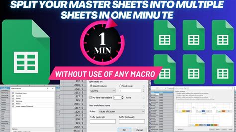 Split Excel Master Sheet Into Multiple Sheets And Workbook In One Minute With The Help Of
