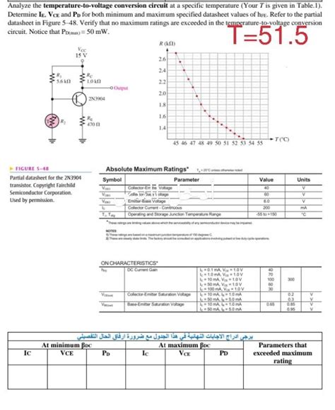 Solved Analyze The Temperature To Voltage Conversion Circuit
