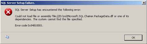 Sharing Error Code 0x84b10001 Could Not Load File Or Assembly Or One