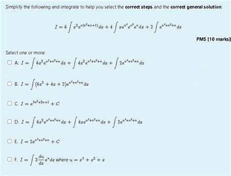 Solved Simplify The Following And Integrate To Help You Chegg