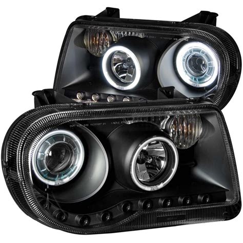 Anzo 2005 2010 Chrysler 300c Projector Headlights W Halo Black Ccfl