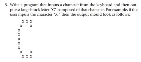Print A C Pattern Using Loop In Cany Language Programming