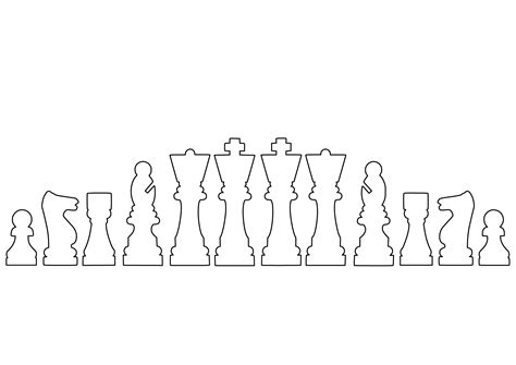 Shape Of Chess Pieces Free Printable Papercraft Templates