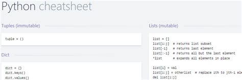 programming and data science cheat sheets list programming datascience cheatsheetslist