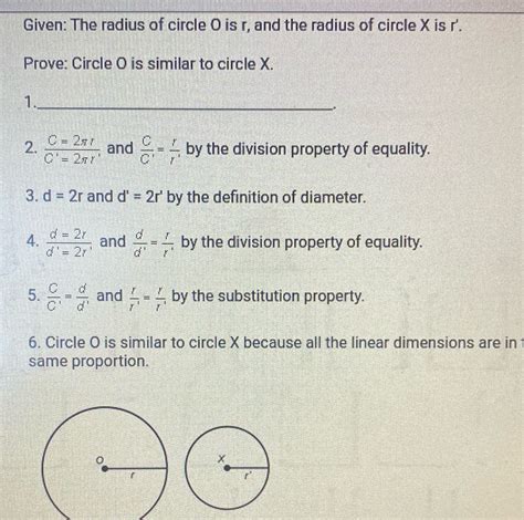 [solved] george is given two circles circle o and circle x as shown