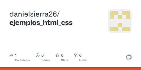 Github Danielsierra26ejemploshtmlcss
