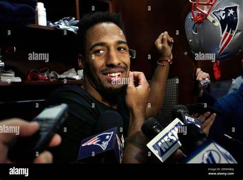 New England Patriots Cornerback Logan Ryan Faces Reporters In The Teams
