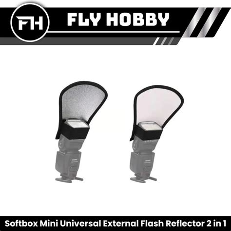 Jual Softbox Mini Universal External Flash Reflector 2 In 1 Diffuser