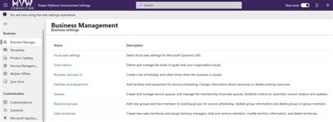 Switching Between The Advanced Settings Experience