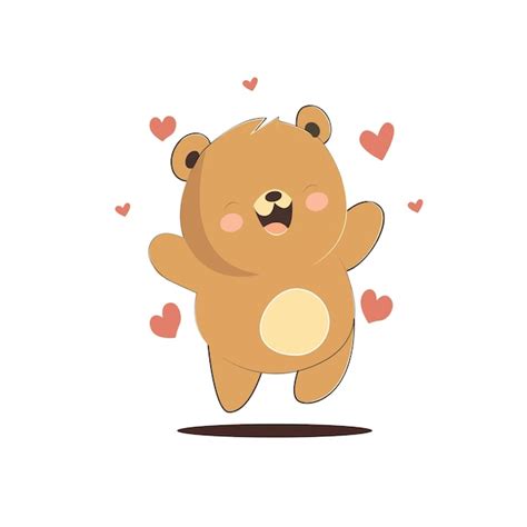 Premium Vector Cute Bear Cute Bear Card Poster