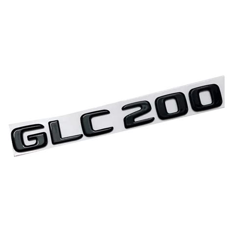3d Abs Black Car Rear Trunk Badge Letters Sticker Logo Glc200 Glc260