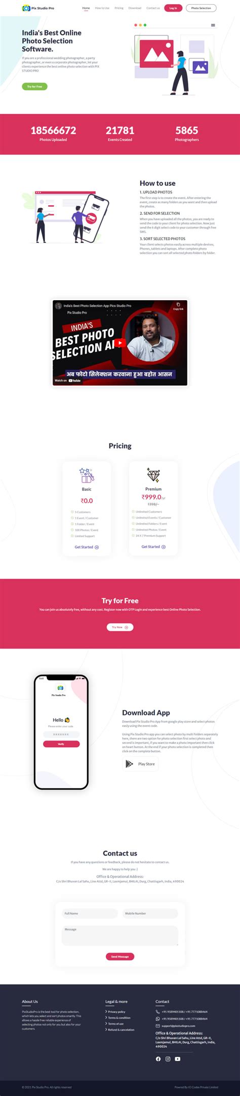 Html Css Landing Page Design And Html Css Bootstrap Website By Taviya