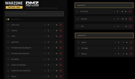 DMZ Items Tracker : r/DMZ