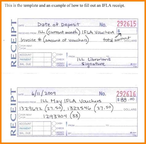 Receipt Book How To Fill Out Invoice Template