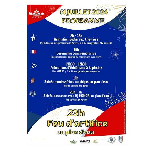 Ville De Mayet 📢 Animations Du 14 Juillet À Mayet 😃 📍