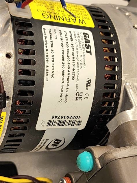Gast 86r130 Vs101 N270x Vacuum Pumpair Compressor Ebay