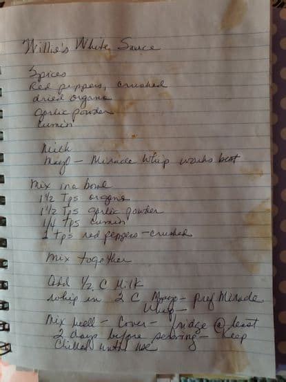 Virginia White Sauce Salsa The Country Cook