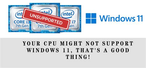 Limited Windows 11 Cpu Support Might Stop You From Upgrading And Thats A Good Thing Demand