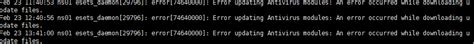 Eset Mail Security For Linux Error Updating Antivirus Modules Eset