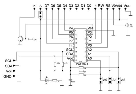 Адаптер I2c Iic для Lcd дисплеев на Pcf8574