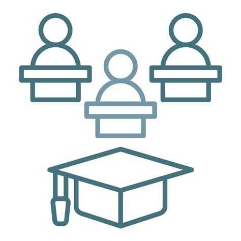 Group Class Line Two Color Icon 16854968 Vector Art At Vecteezy