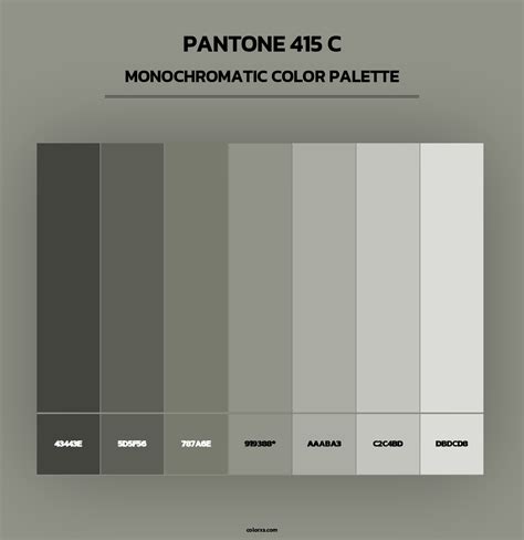 Pantone 415 C Color Palettes
