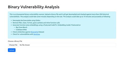 Binary Vulnerability Analysis Ai Powered Binary Vulnerability Scanner For Secure Code Analysis