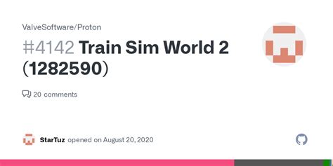 Train Sim World 2 1282590 · Issue 4142 · Valvesoftwareproton · Github