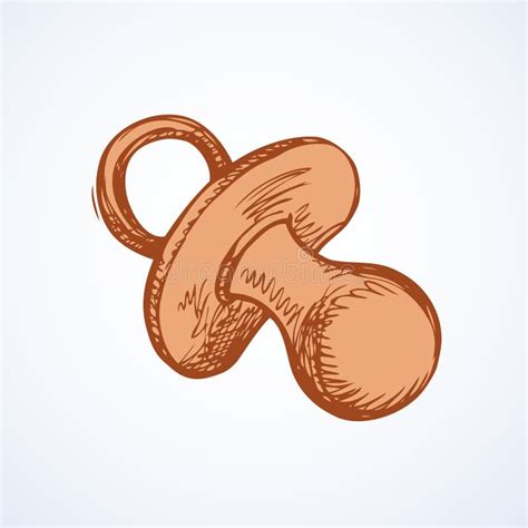 Pacifier Vector Drawing Stock Vector Illustration Of Graphic 80184660