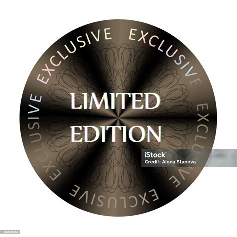 한정판 라운드 홀로그램 사실적인 스티커 메달 상품 기호 아이콘 로고 태그 스탬프 물개 라벨 디자인을 위한 리미티드 에디션 벡터 스티커 독점에 대한 스톡 벡터 아트 및 기타