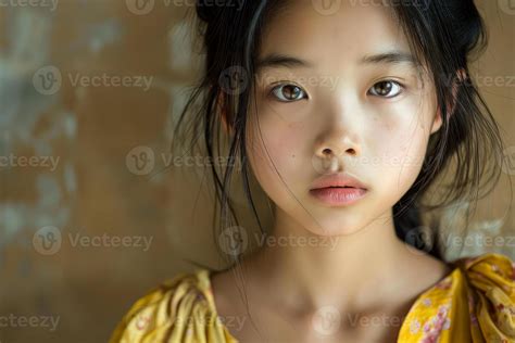 Ai Generated Youthful Asian Girl Portrait Generate Ai 41899796 Stock