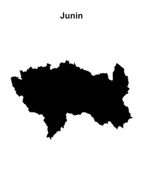 Mapa En Blanco De La Región De Junin Vector Premium