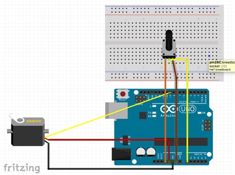 Potentiometer Controlled Servo 4 Steps With Pictures Instructables
