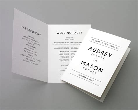 Bi Fold Program Template Free