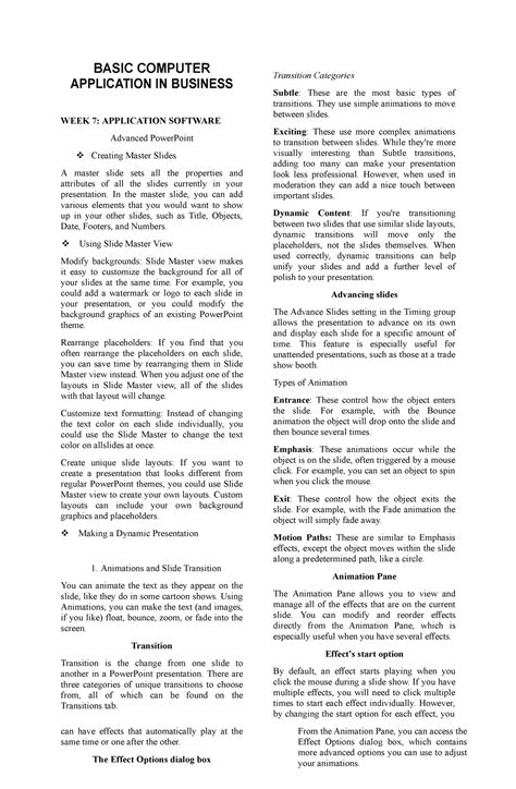 Basic Computer Application In Business Basic Computer Application In