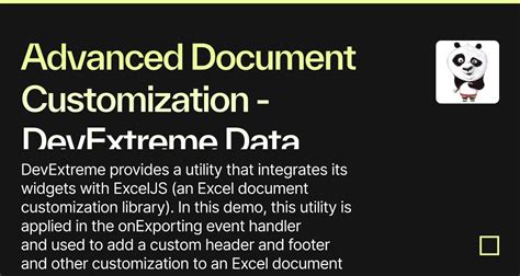 advanced document customization devextreme data grid codesandbox