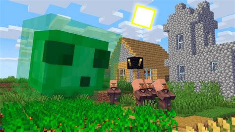 ОГРОМНЫЙ МОНСТР СЛАЙМ НАПАЛ НА ДЕРЕВНЮ ЖИТЕЛЕЙ В МАЙНКРАФТ 100 ТРОЛЛИНГ МУЛЬТИК ЛОВУШКИ