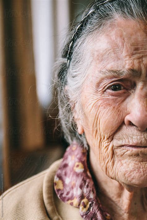 Old Woman Portrait Profile