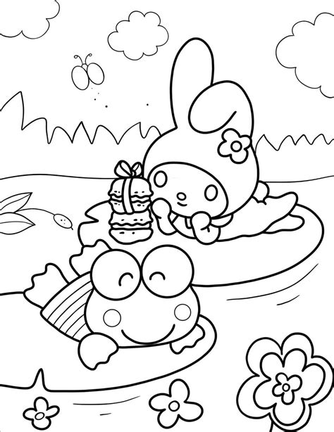 Kero Kero Keroppi Para Colorir Imprimir E Desenhar Coloringlib Com