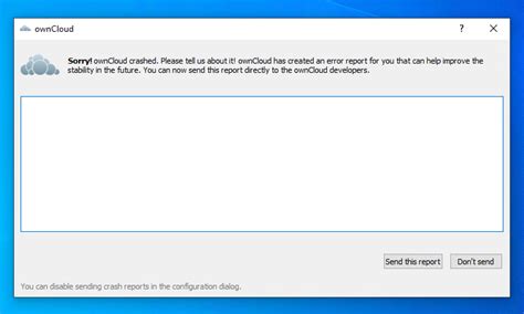 Owncloud Client Crash On Windows Desktop OwnCloud Central